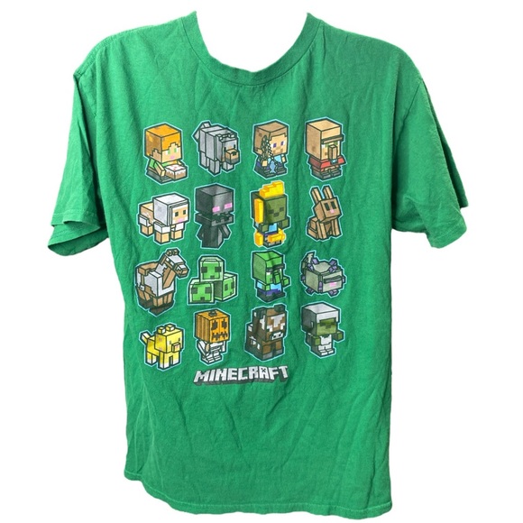 MAD Engine | Shirts & Tops | Mad Engine Mojang Minecraft Youth Xl Green ...